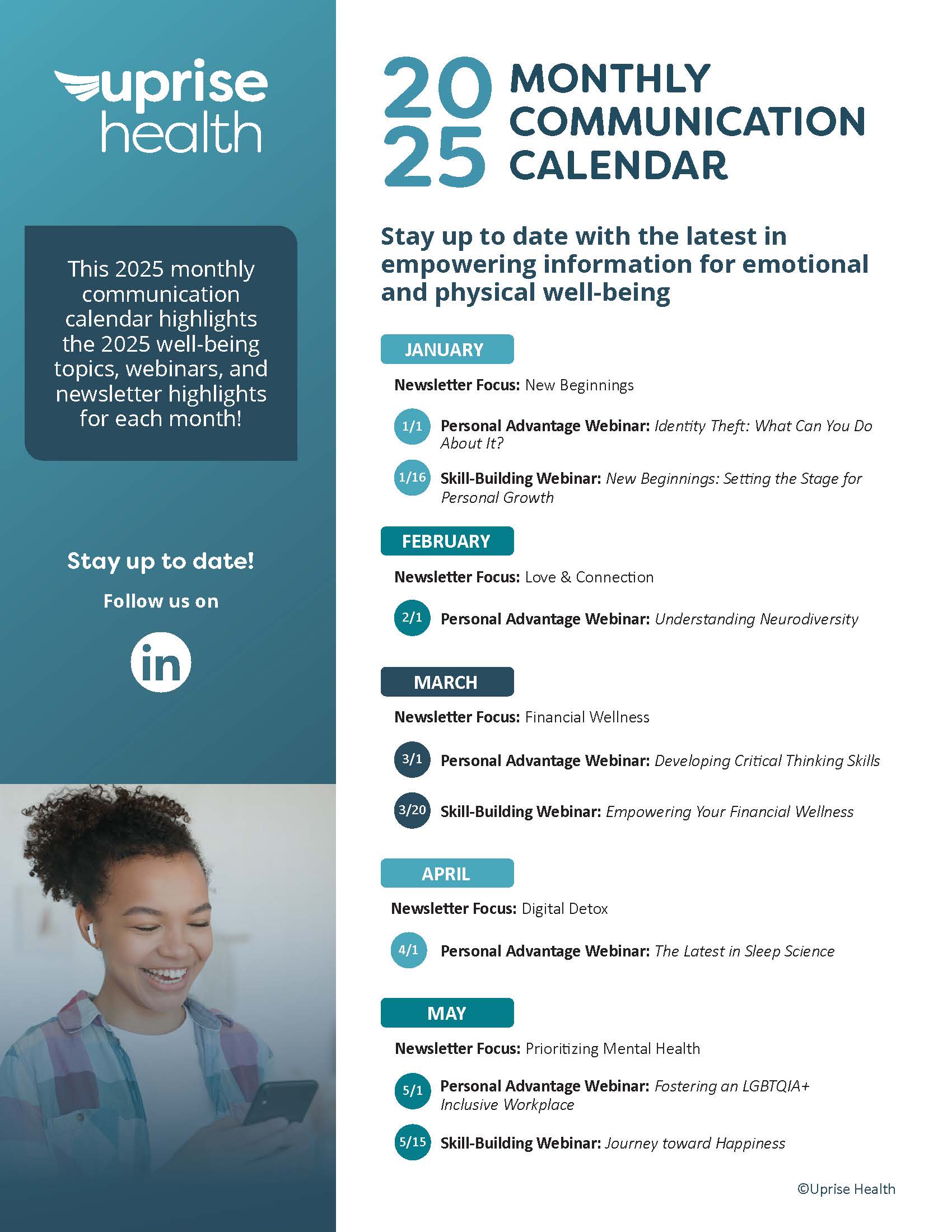 2025 Communication Calendar - Leadership Digital Resource Hub